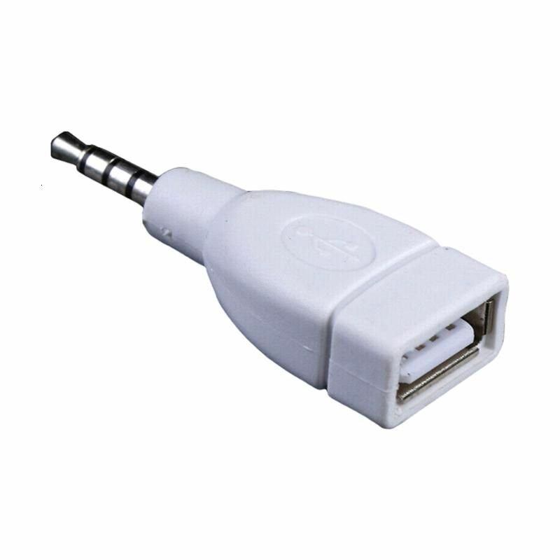 Адаптер USB 2.0 Female к 3.5 мм Male AUX для автомобиля, 1pc