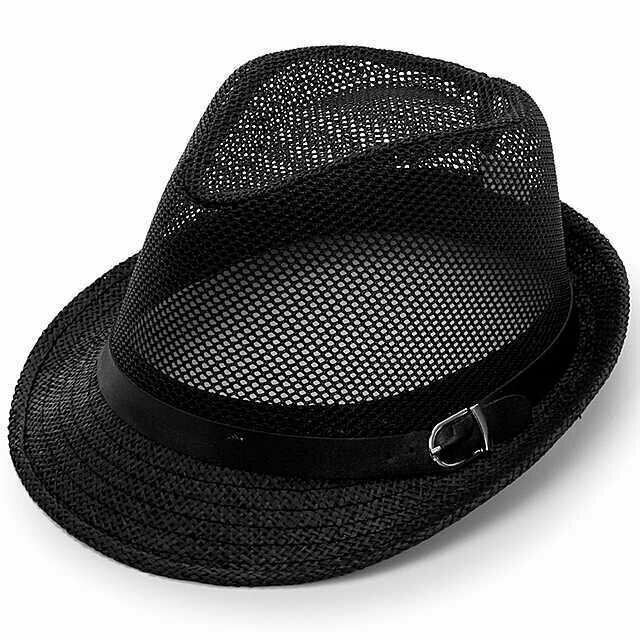 DIY Соломенная Мужская Сетка Дышащая Солома