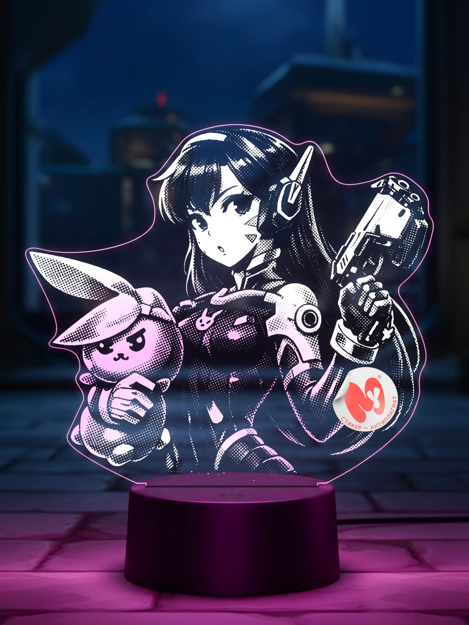 Ночник Игра Овервотч - Overwatch. Подарок геймеру — декор для игровой комнаты с символикой популярных игр, узнаваемыми персонажами и атмосферой киберспорта.