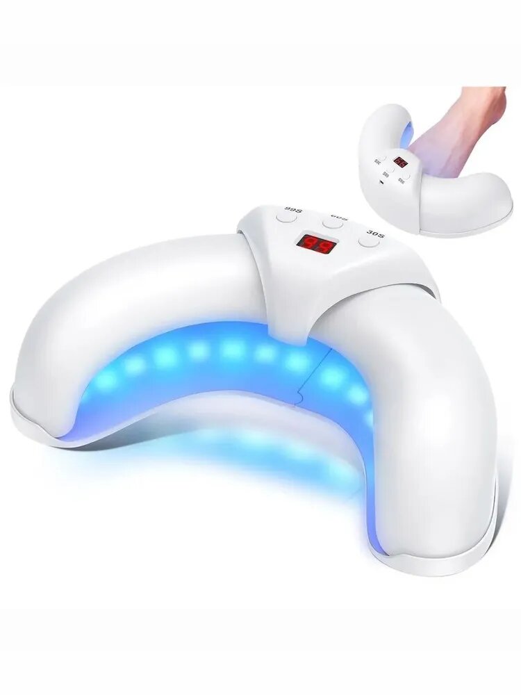 Лазерное инфракрасное устройство для лечения онихомикоза нескольких ногтей на ногах, эффективное и безопасное для домашнего использования.