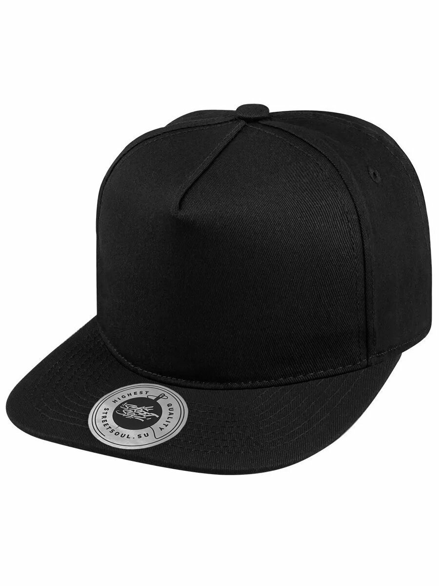 Бейсболка Бейсболка 002-5-1 Пятипанельная однотонная хлопковая для мужчин