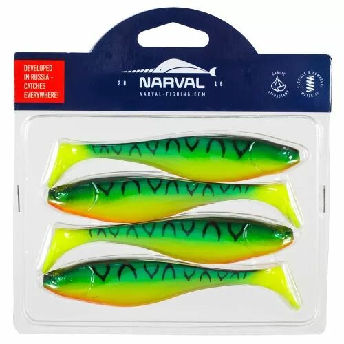 Силиконовая приманка Narval Commander Shad 12cm #006 4шт.