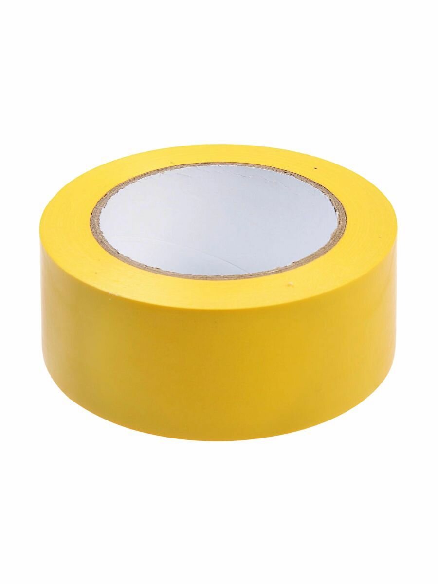 Лента разметочная 1шт, клейкая, жёлтая, 150 мкм, 48 мм 33 м