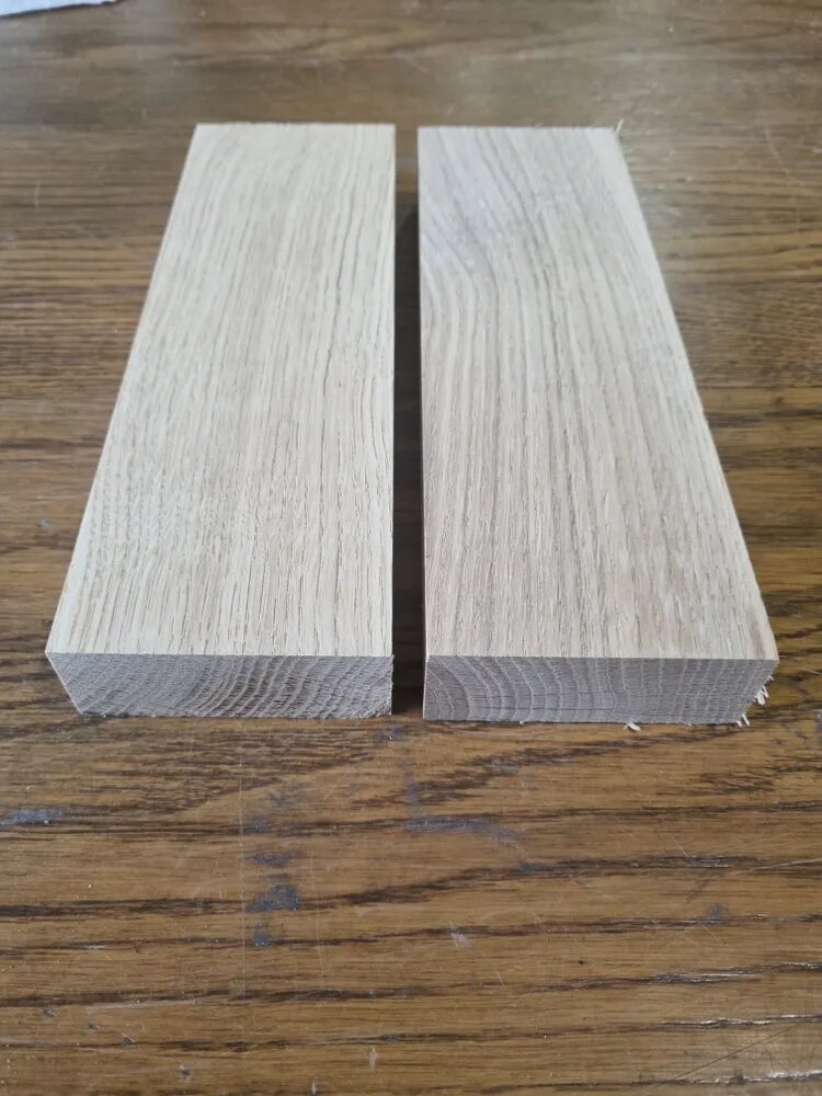 Бруски массив Дуб.2 шт.(220-70-27мм)строганые