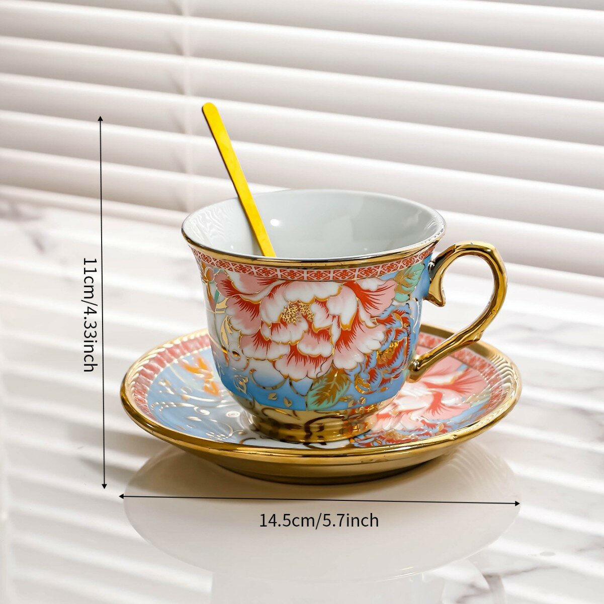 Набор кофейных чашек, чашка с блюдцем в европейском стиле, кофейная чашка для домашнего использования, винтажный английский чайный сервиз, французский послеобеденный чай, изысканный выбор для пар.