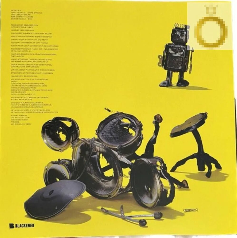 Виниловая Пластинка Metallica - 72 Seasons 2 x LP, Deluxe Edition, Stereo, Yellow And Black Swirl