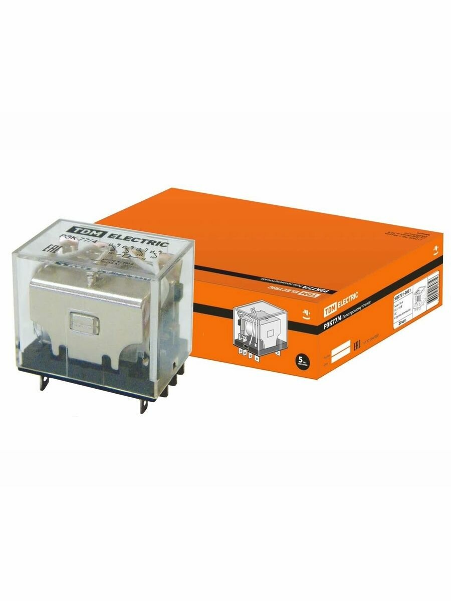 Реле РЭК77/4 10А 110В AC TDM