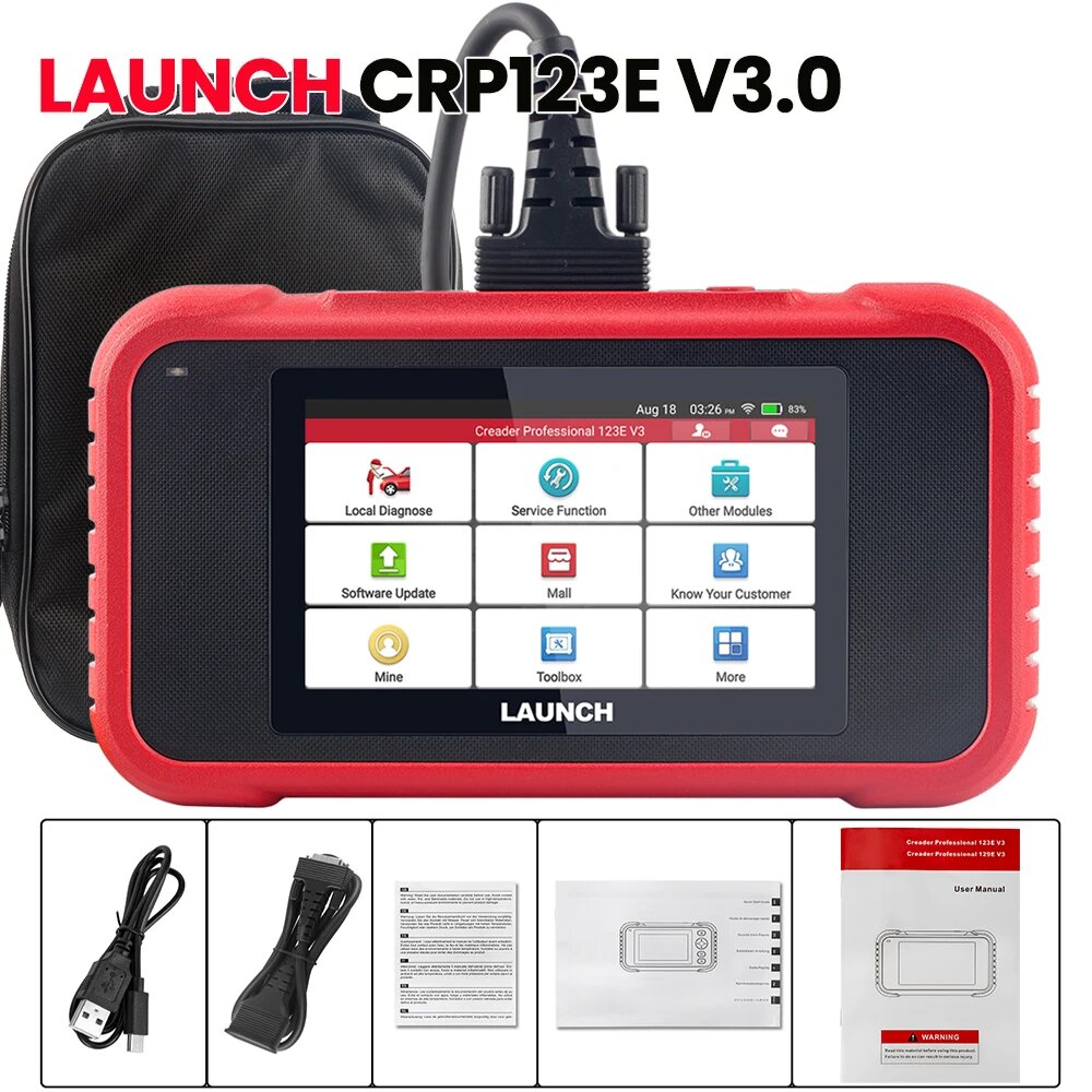 LAUNCH X431 CRP123E V3.0 CRP123I V3.0 Бесплатное обновление Автоматический сканер OBD2 CRP123E V2.0