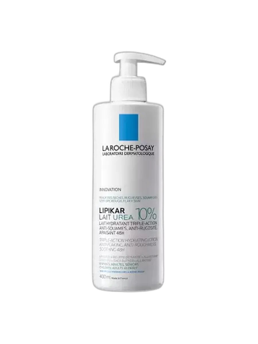 LA ROCHE-POSAY LIPIKAR Lait Urea 10% Увлажняющее молочко для тела тройного действия 400 мл