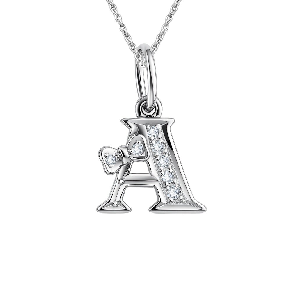 Подвеска, серебро, 925 проба, родирование, фианит