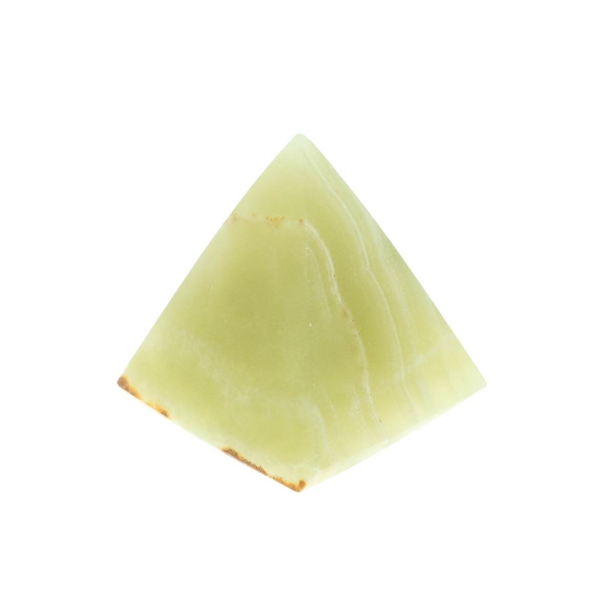 Пирамида из зеленого оникса 3х3х3 см (1,25) 130169