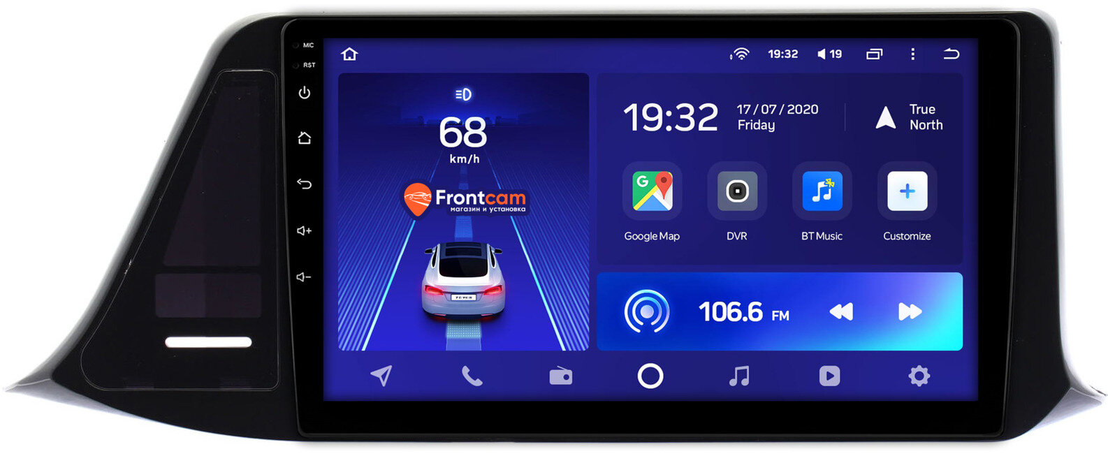 Штатная магнитола Teyes CC2L PLUS 2/32 9" RM-9276 Toyota C-HR, Izoa 2018-2024 (правый руль) (комплектации с магнитолой 100x200mm) Android 8.1 (DSP, IP