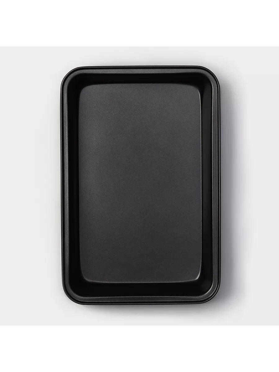 Противень Доляна «Жаклин. Прямоугольник», 30×20×5 см, антипригарное покрытие, цвет чёрный