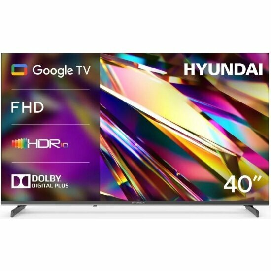 Телевизор Hyundai H-LED40BS5011, FULL HD, Google TV, Frameless Metal, черный