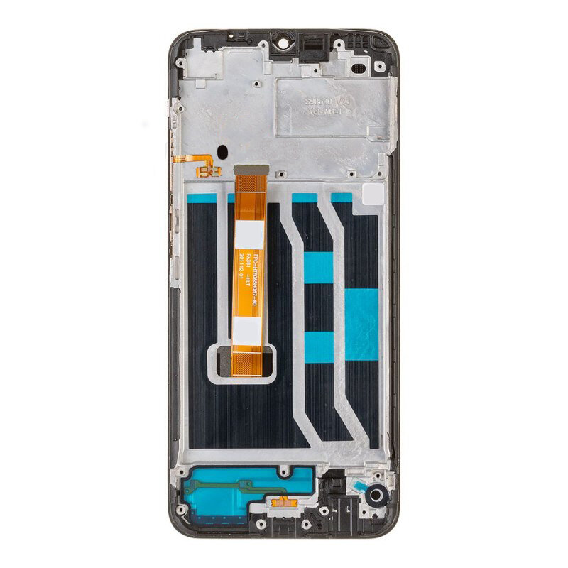 Дисплей (экран) в сборе с тачскрином для Realme C11 (RMX2185) черный с рамкой (Premium LCD) / 1600x720