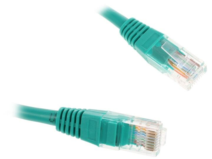 Cablexpert PP12-0.25M/G Патч-корд UTP кат.5e, 0.25м, литой, многожильный (зелёный) — фото 1