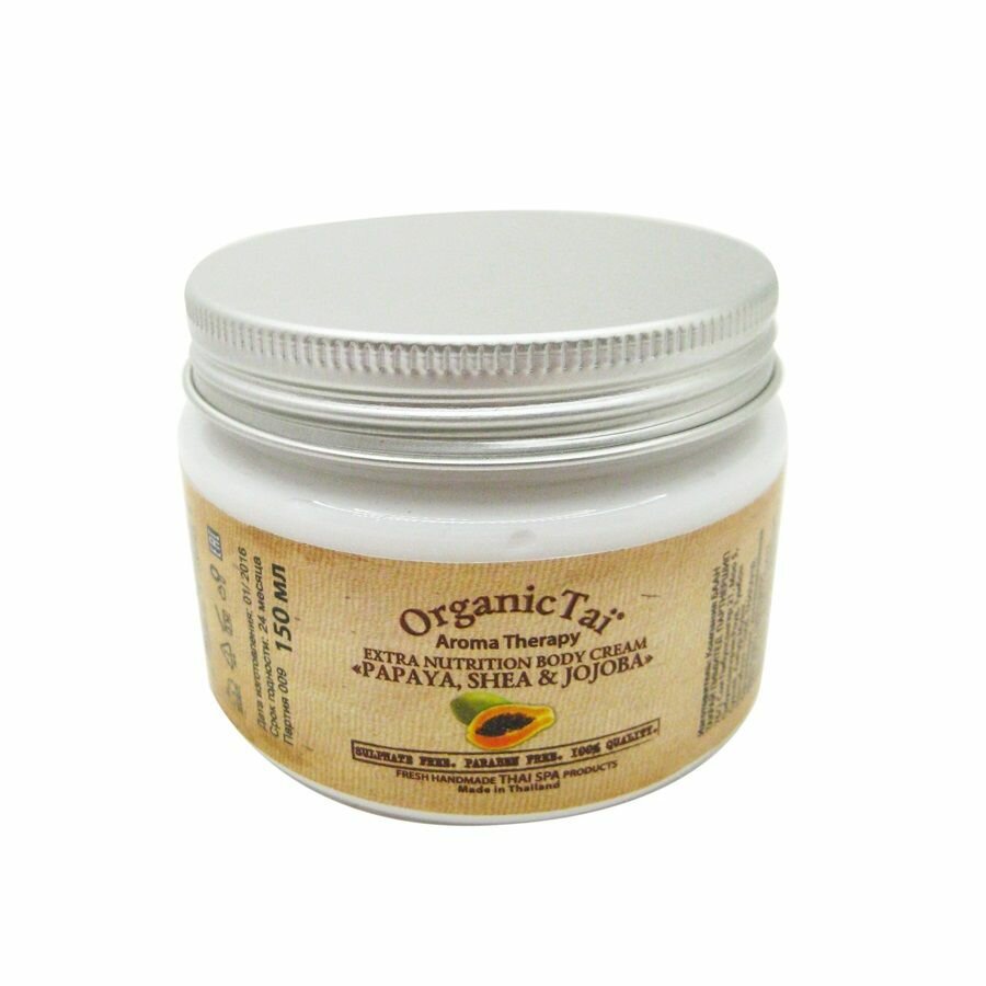 ORGANIC TAI Body cream Крем для тела экстрапитательный Папайя Масло Ши и Жожоба 150мл