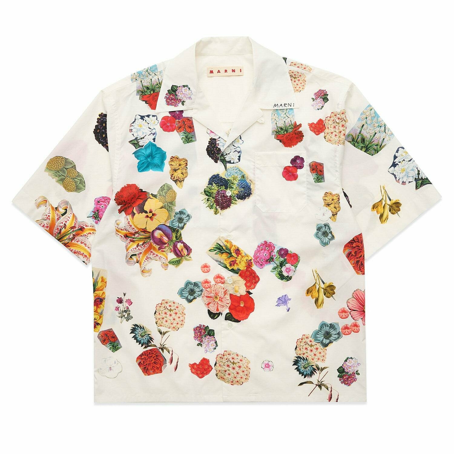Рубашка Рубашка Marni Cotton Print Shirt
