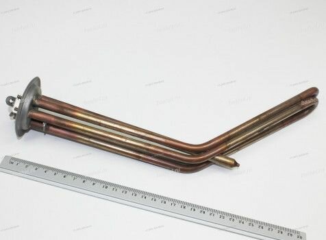 ТЭН ЭВН RF-64 1000/1000W L-370mm M6 TW (Polaris, Lemax, Oasis, Timberk, Оka, Thermex, АТТ горизонт. мод.)