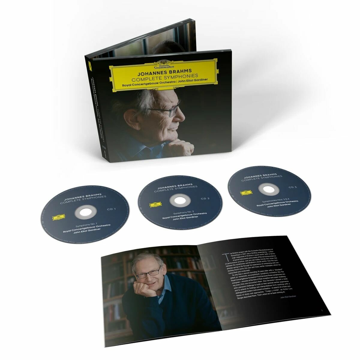 CD диск John Eliot Gardiner - Brahms: Complete Symphonies (3CD) 2025, Papersleeves In Box