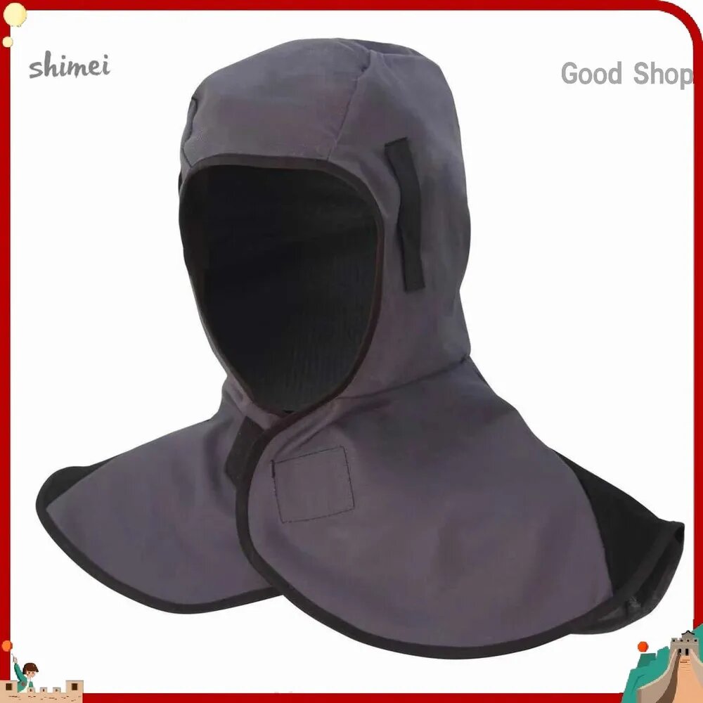 Рабочий подшлемник для сварки из огнезащитного полиэстера - ХИТ! Серый цвет.