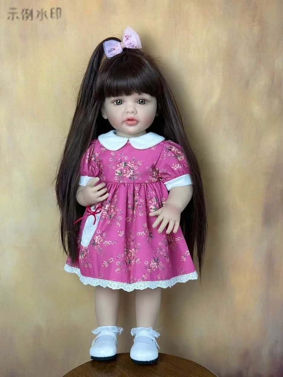 Кукла реборн для девочки интерактивная Reborn Dolls 55 см / детская игрушка с аксессуарами и одеждой, реалистичная, коллекционная