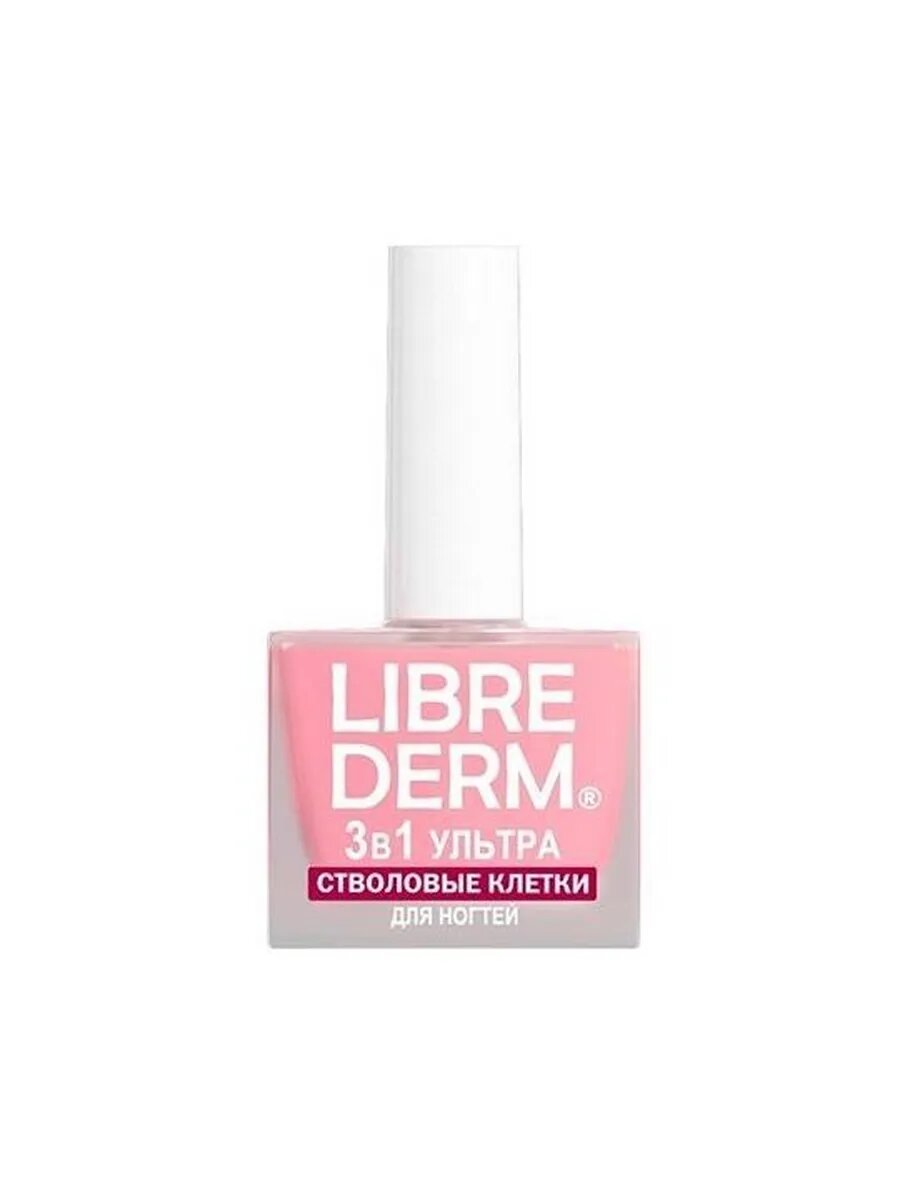 Librederm Лак 3 в 1 Стволовые клетки, лак для ногтей, 10 мл,