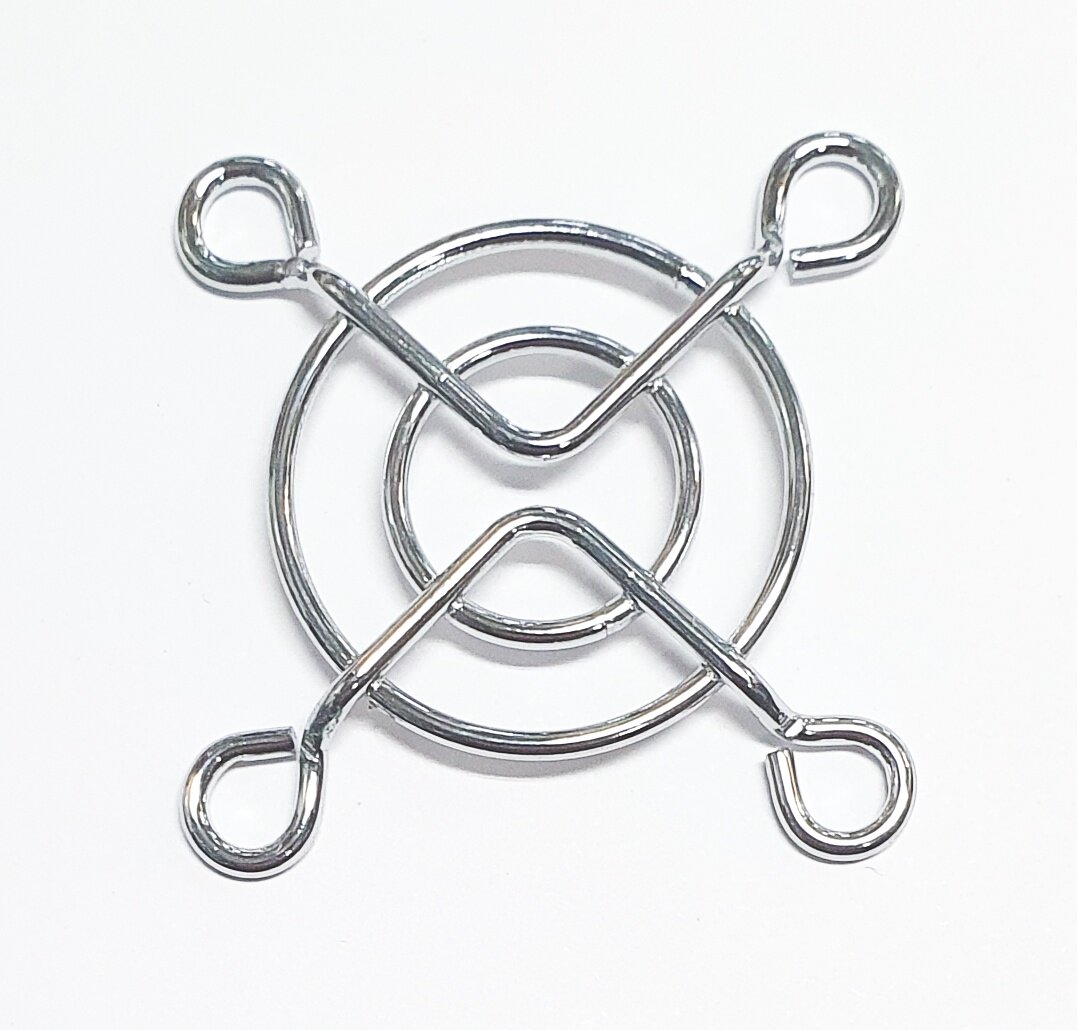 Решетка Exegate 40x40 EG-040MR защитная для вентилятора ПК 40x40 мм, хромированная, металл