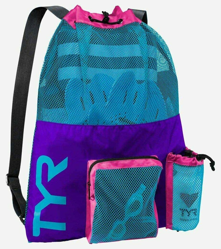 Рюкзак для аксессуаров TYR Big Mesh Mummy Backpack (545 Фиолетовый, O/S)
