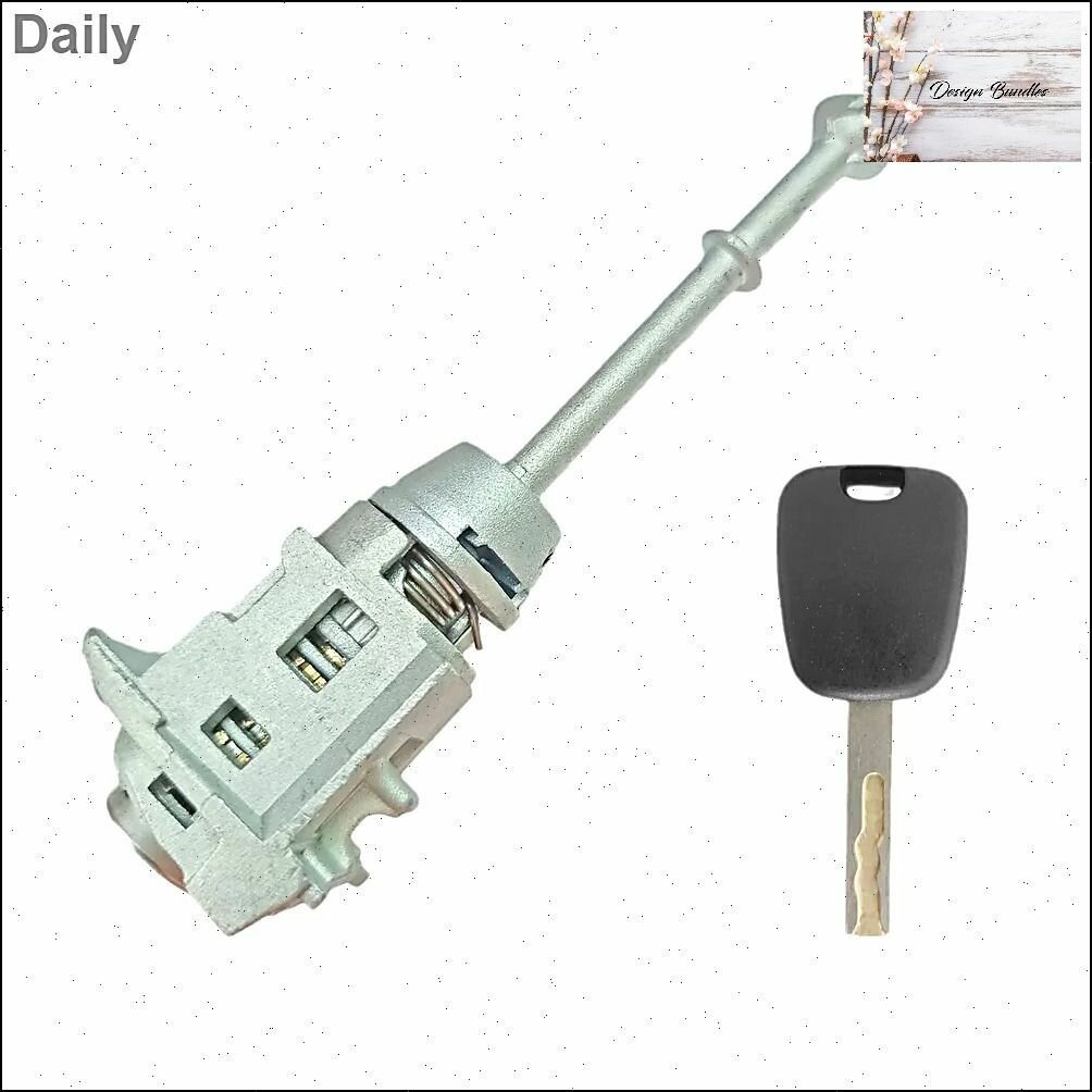 Личинка замка левой передней двери водителя с 1 ключом для Peugeot 308 508 Citroen C3 C5