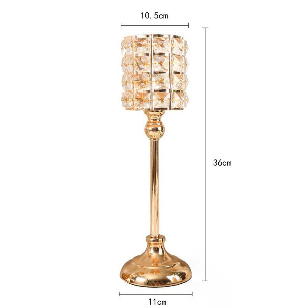 Подсвечник в европейском стиле из хрусталя для создания атмосферы в западных ресторанах, на Рождество, свадьбах и для украшения ужинов при свечах.