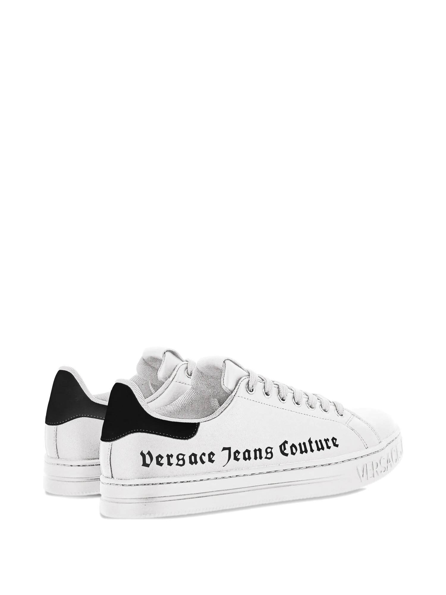 Кроссовки Versace Jeans Couture Logo-print sneakers, размер 39, бежевый/белый — фото 1