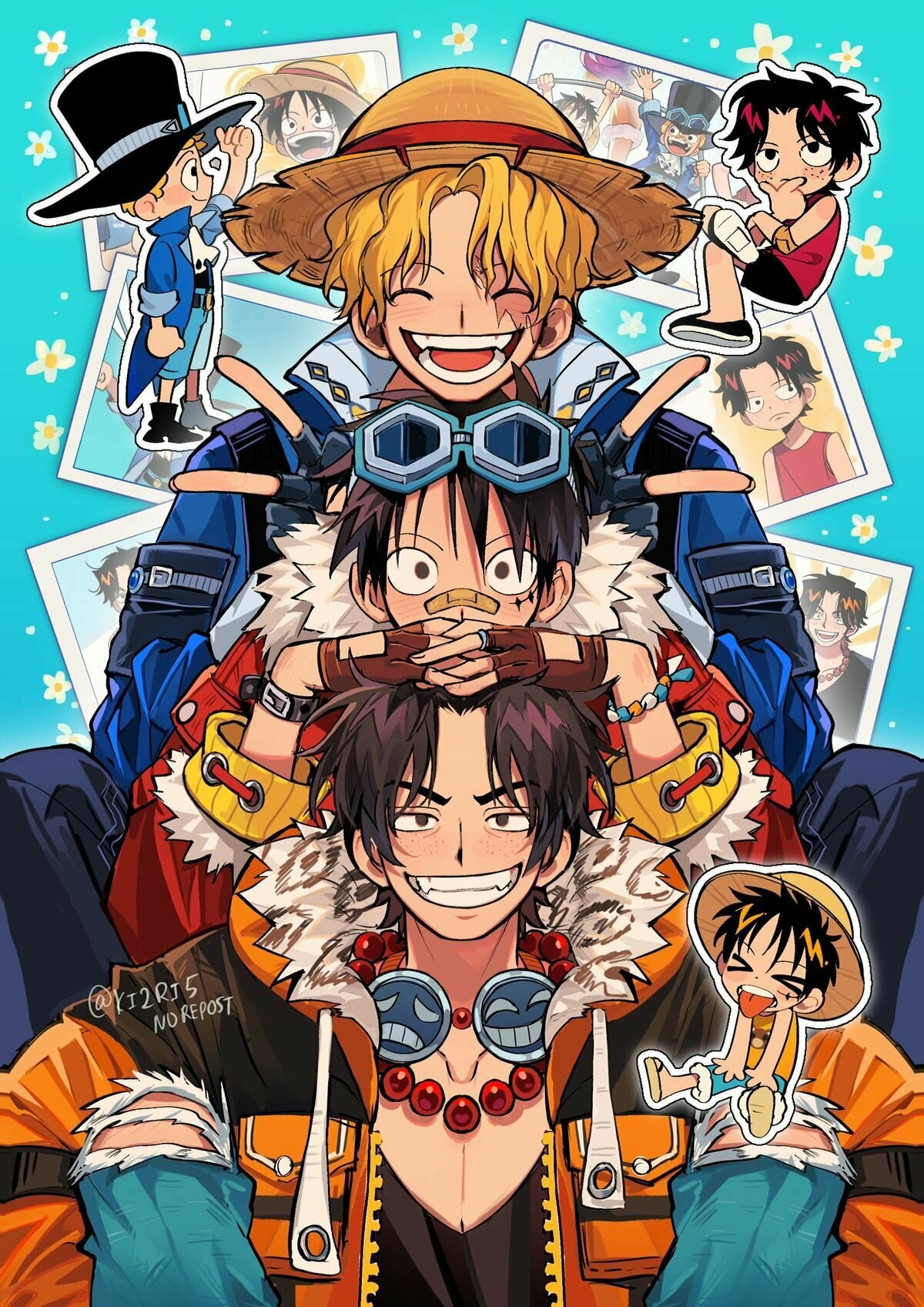 Алмазная живопись "Японское аниме One Piece", 5D, круглая, 40x50 см. Производитель: Brose Art.