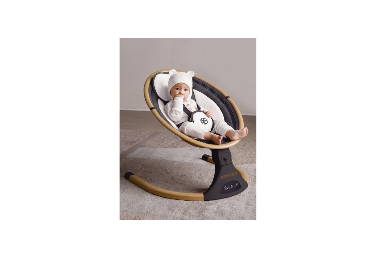 Качели электронные детские AmaroBaby ERGO SWING, чёрный (AB22-22ERGO/09)