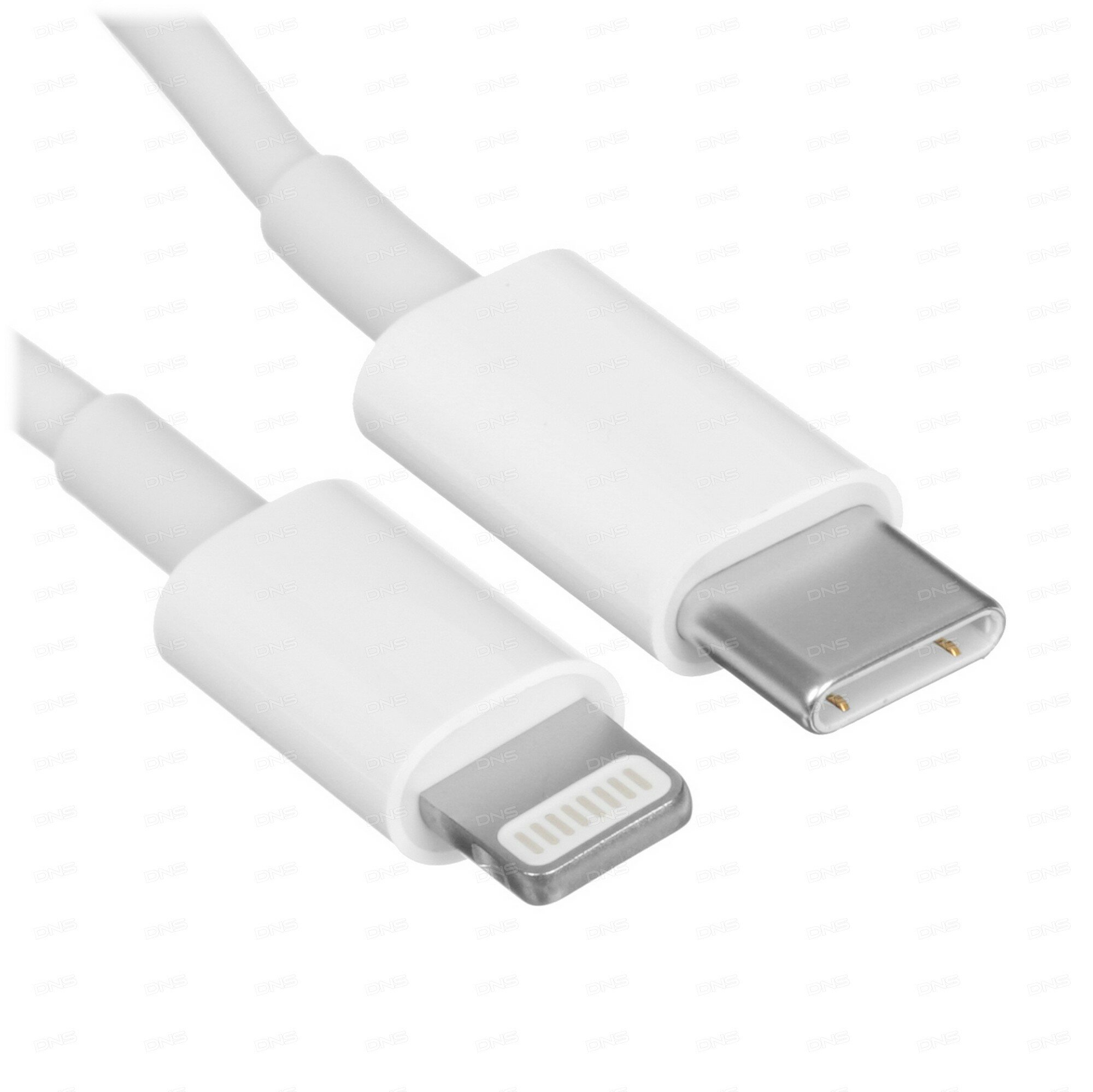 Кабель круглый Apple Lightning 8-pin MFI - Thunderbolt 3 (USB Type-C) белый 1 м