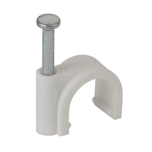 Скоба 8мм круглая пластиковая (уп.50шт), ЭРА Б0038893 (50 упак)