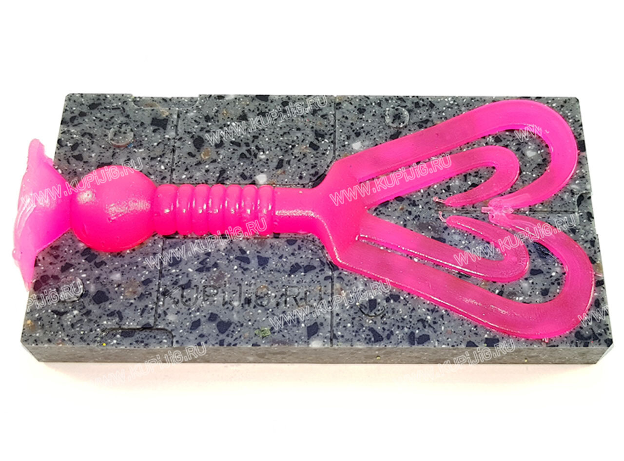 Credo Four Tail 3.35" 85 мм Форма из акрилового камня для литья рыболовных силиконовых приманок