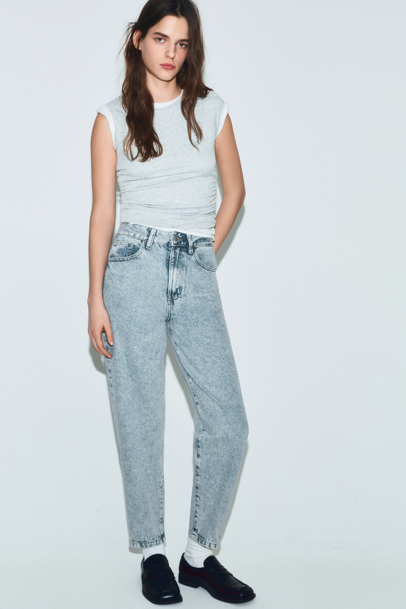 Джинсы широкие mixmatch 