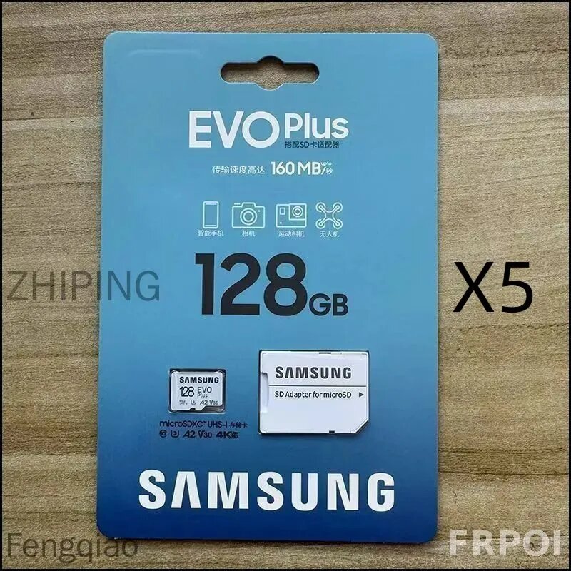 SAMSUNG EVO Plus 128GB microSDXC UHS-I Класс 10 SD адаптер для Nintendo Switch