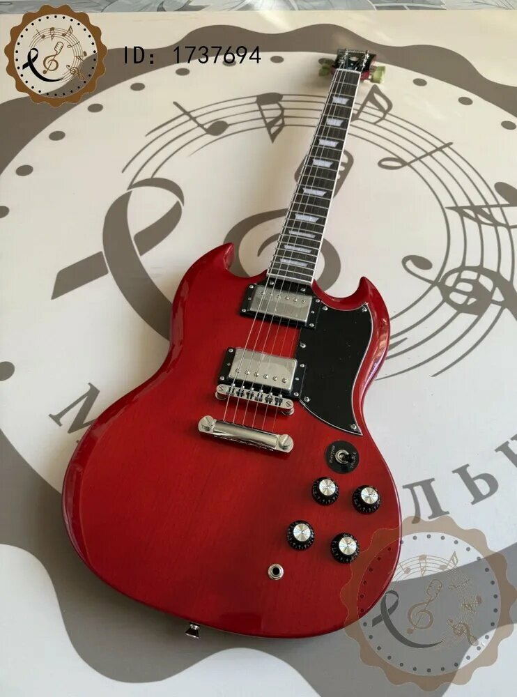 ADAM Электрогитара GIBSN SG Электрическая гитара той же модели 6-струнная, корпус Махагони 39"