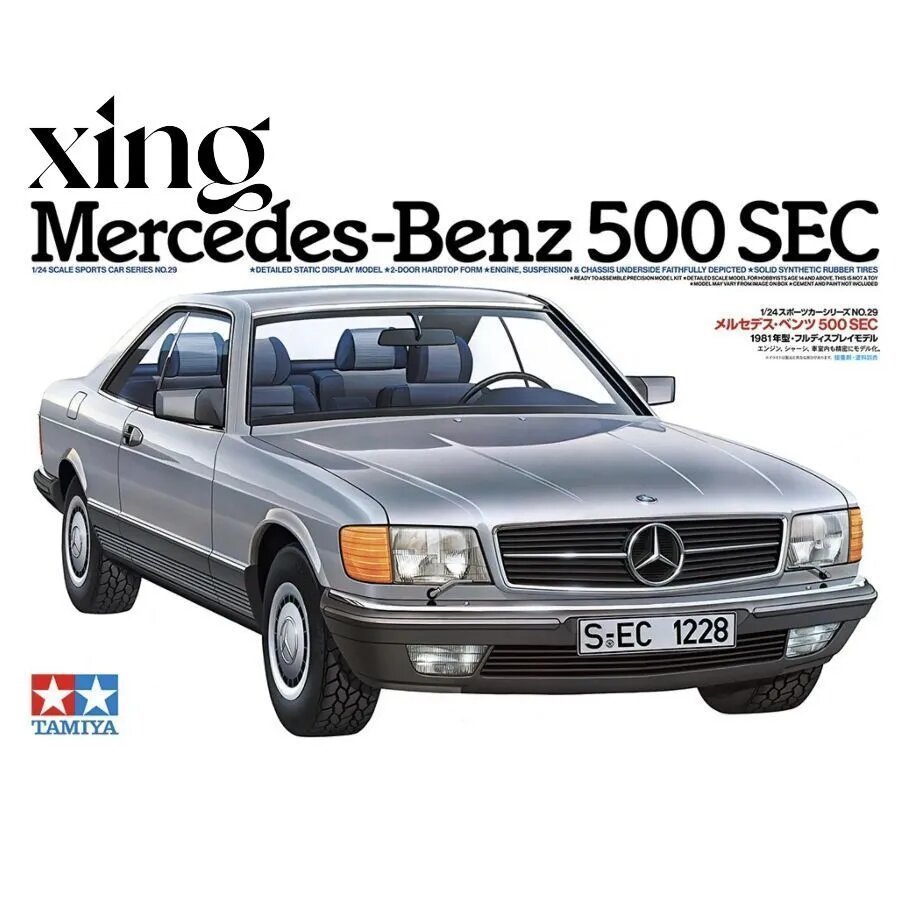 Tamiya TA24029 1/24 Mercedes 500 SEC Sports Car Series сборная модель автомобиль