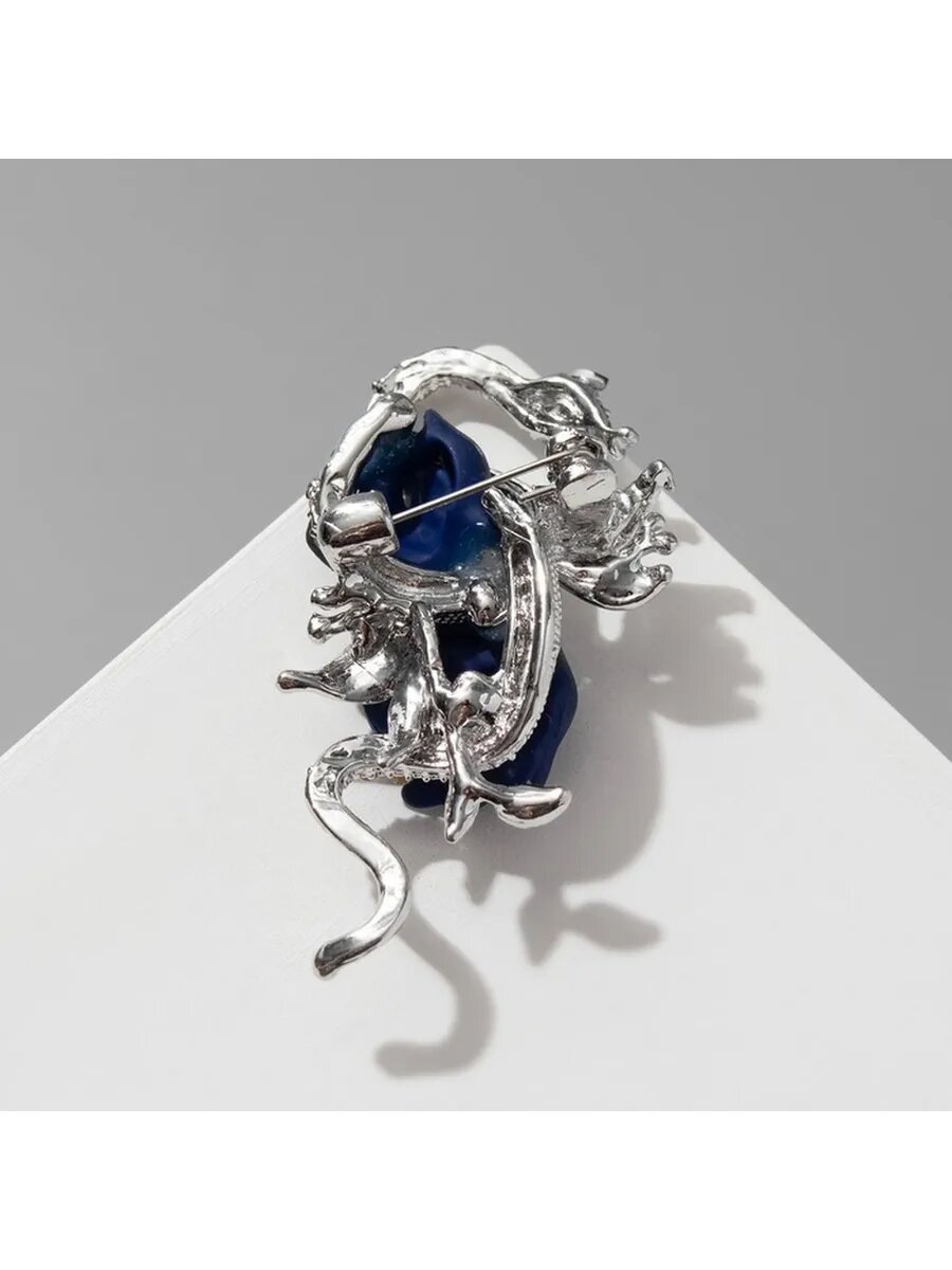 Брошь, стразы, эмаль