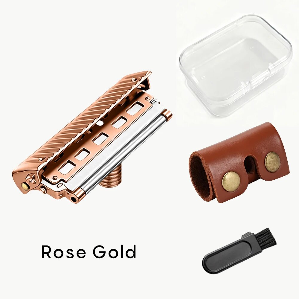 Shavcooo GP300 Glide 3.0 Pro Super Roller Бритвенная головка Универсальная безопасная бритва с двойной полулезвийной резьбой M5 и дорожной коробкой