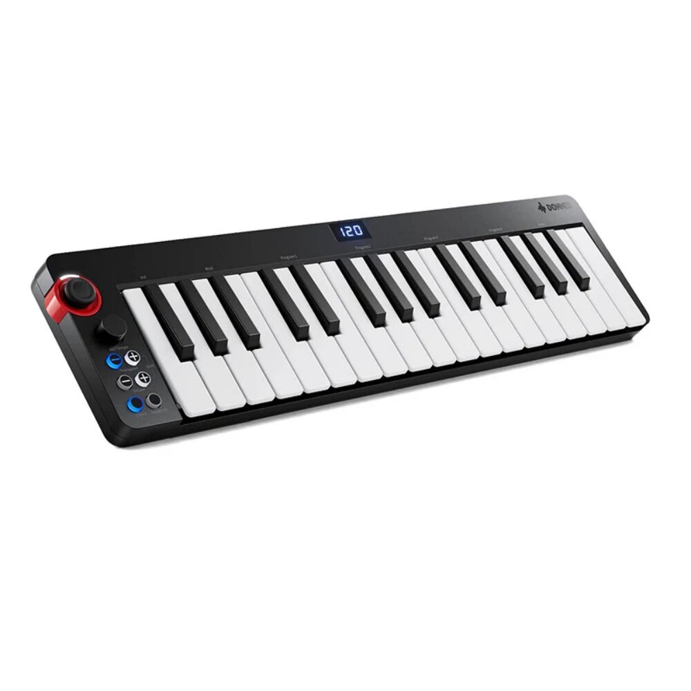 MIDI-клавиатура Donner N-32 USB Type-C секвенсор, 32 клавиш, малоразмерные, черная