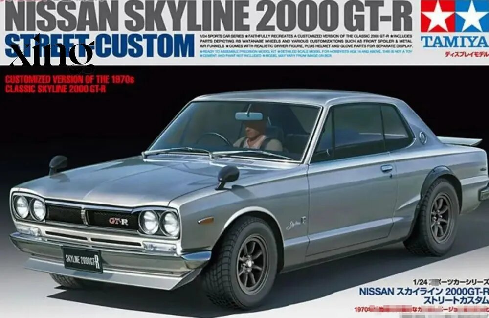 Tamiya 24335 1/24 Skyline KPGC-10 2000 GT-R Street Custom сборная модель автомобиль