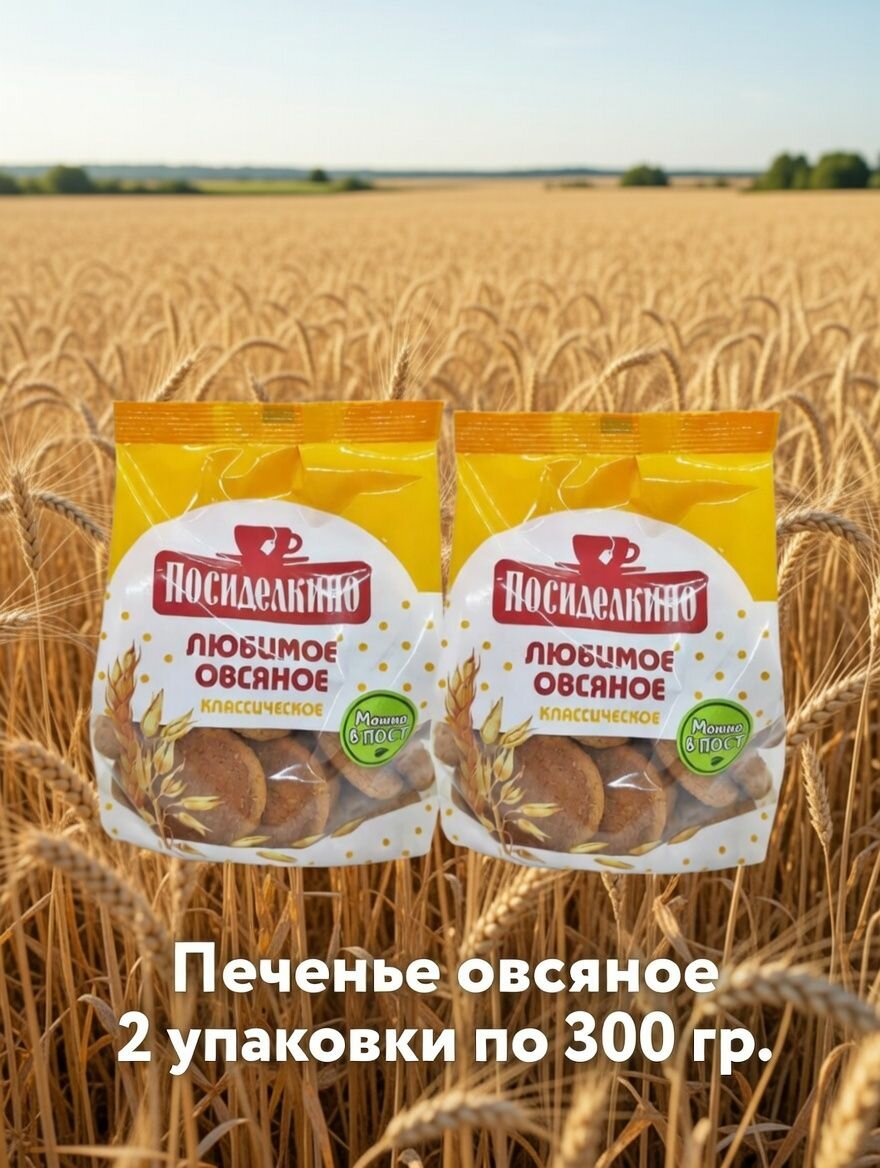 Печенье овсяное мини классическое 2 уп. по 300г