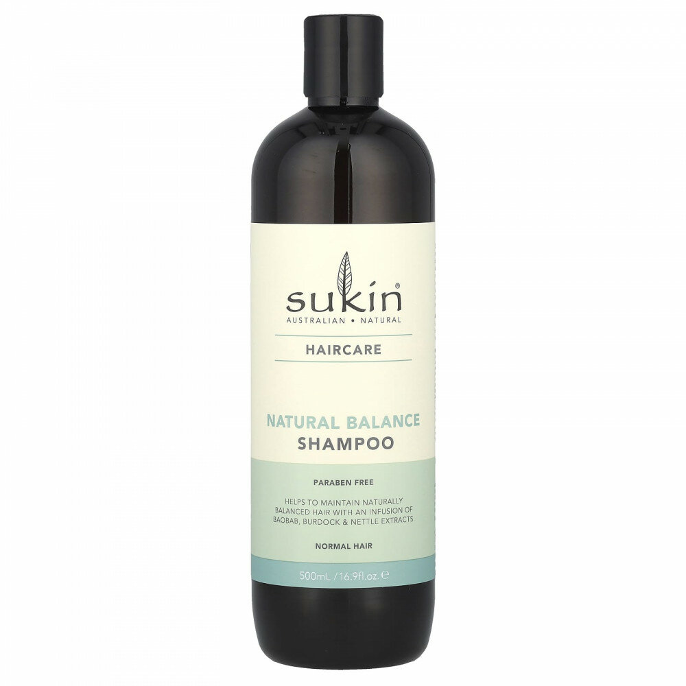 Sukin, Шампунь Natural Balance, для нормальных волос, 500 мл (16,9 жидк. Унции)