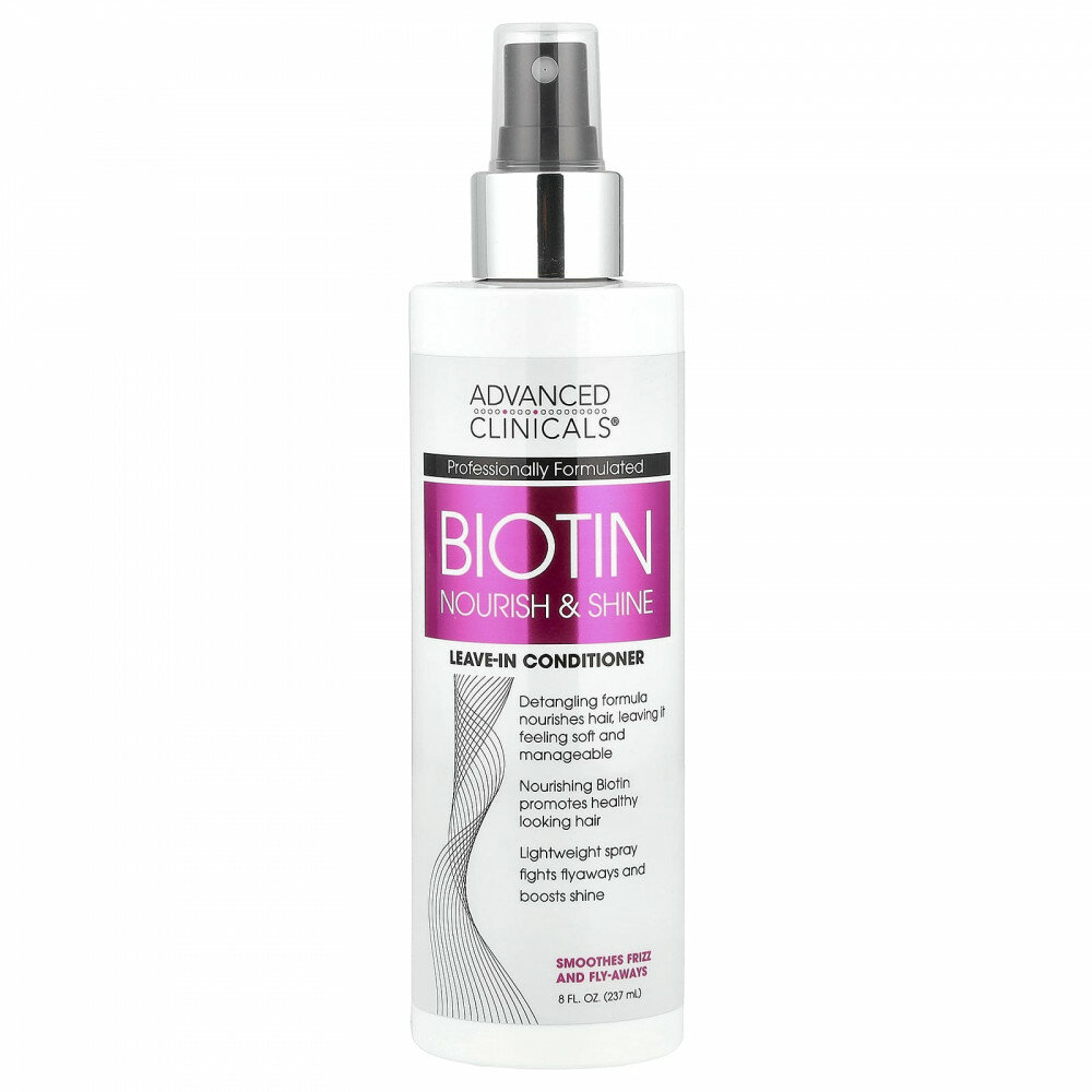 Advanced Clinicals, Biotin, несмываемый кондиционер, 237 мл (8 жидк. Унций)