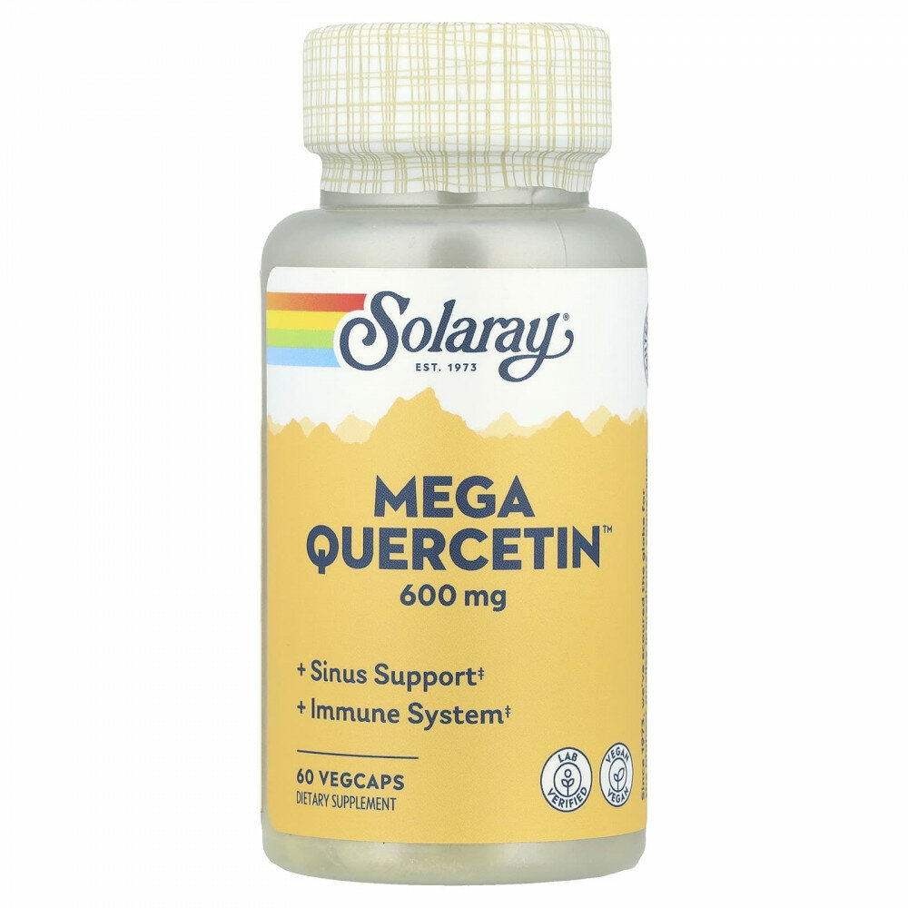 Solaray, Mega Quercetin™, 60 растительных капсул