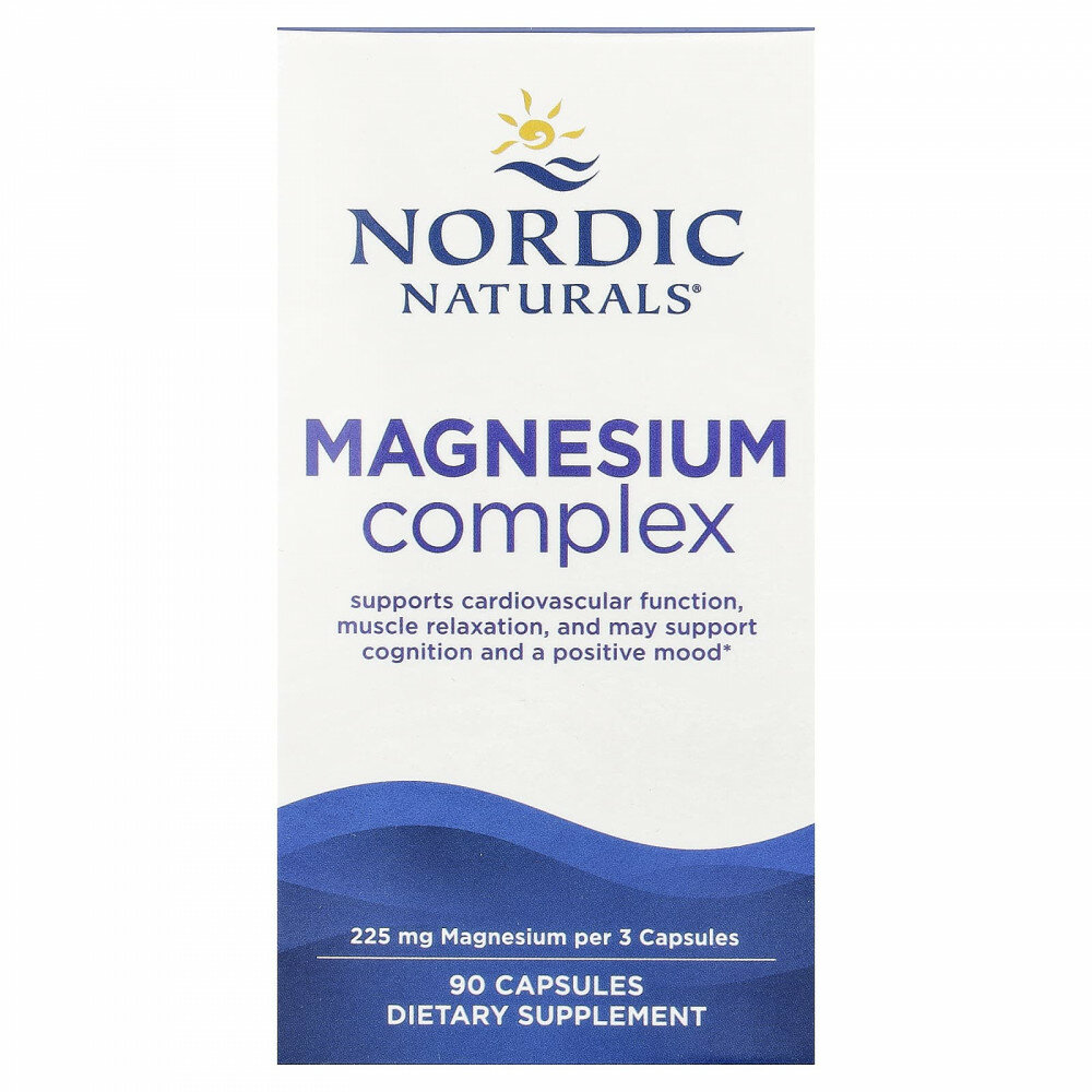 Nordic Naturals, комплекс магния, 90 капсул